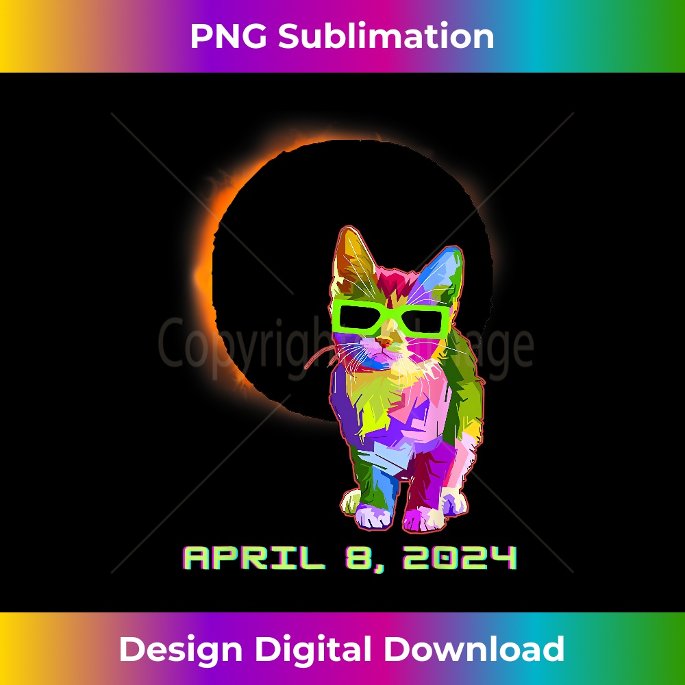 2024 Solar Eclipse Cat Wearing Solar Eclipse Glasses - Subli | Inspire Uplift