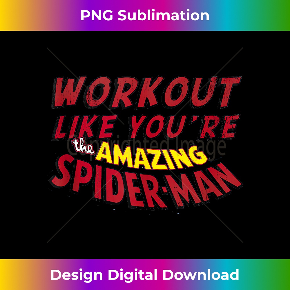Marvel Workout Like You're The Amazing Spider-Man Logo Tank | Inspire ...