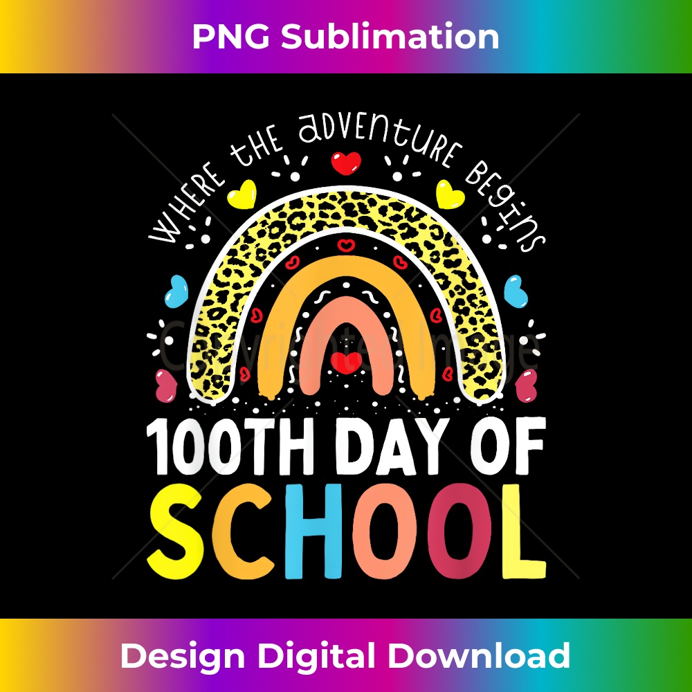 100th Day Of School Teacher 100 Days Smarter Leopard Rainbow - Inspire ...