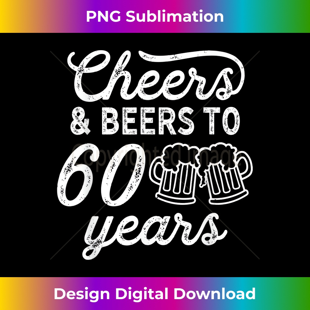 Cheers and Beers To 60 Years T 60th Birthday Women Men - Eco | Inspire ...