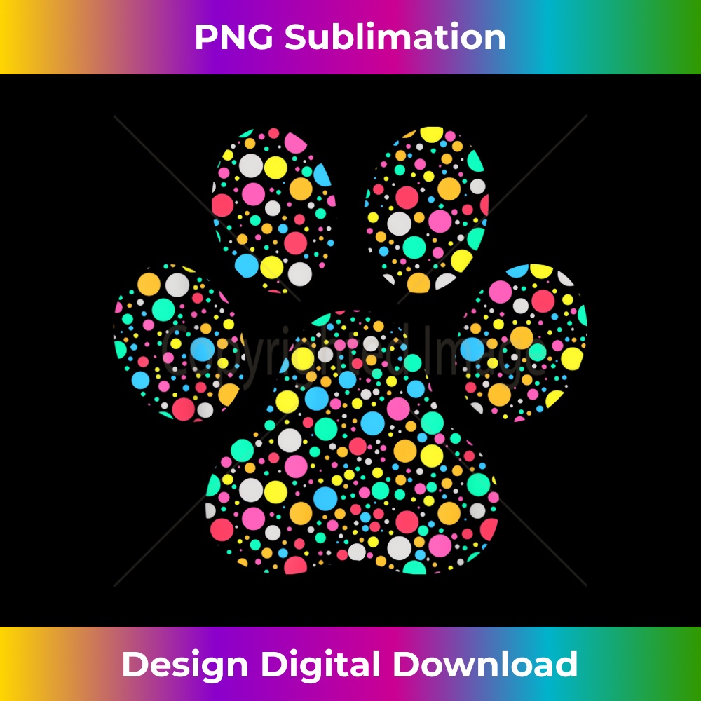 Colourful Polka Dot Dog Paw International Dot Day - Sophisti | Inspire ...