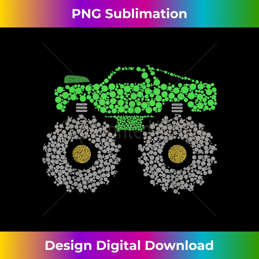 Colorful Polka Dot Monster Truck International Dot Day - Del | Inspire ...
