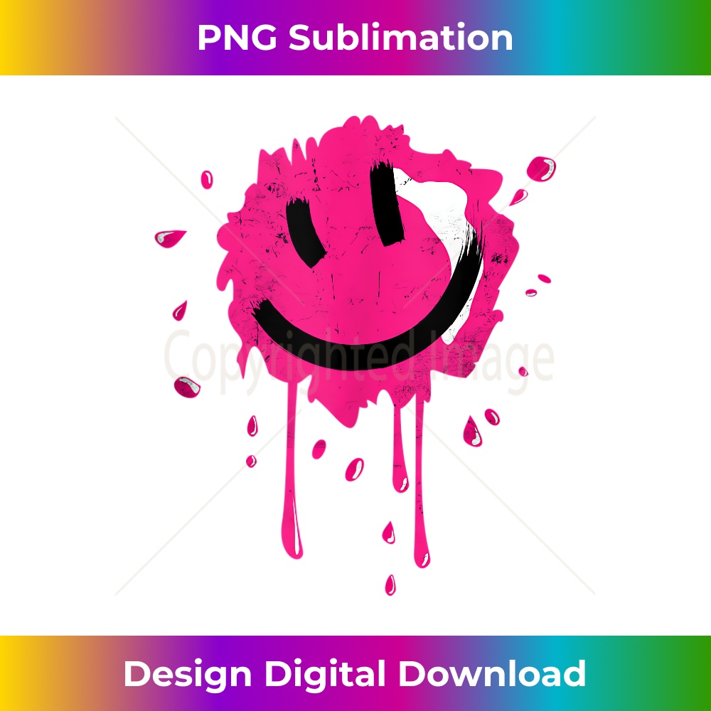 Funny Melting Acid Smiley Face Paint Dripping Trippy Tank To | Inspire ...