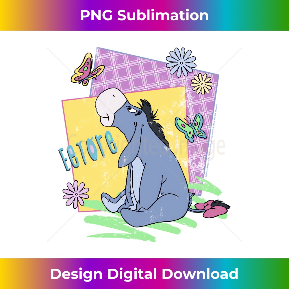 Disney Winnie The Pooh Eeyore Retro Butterflies Poster Long | Inspire ...