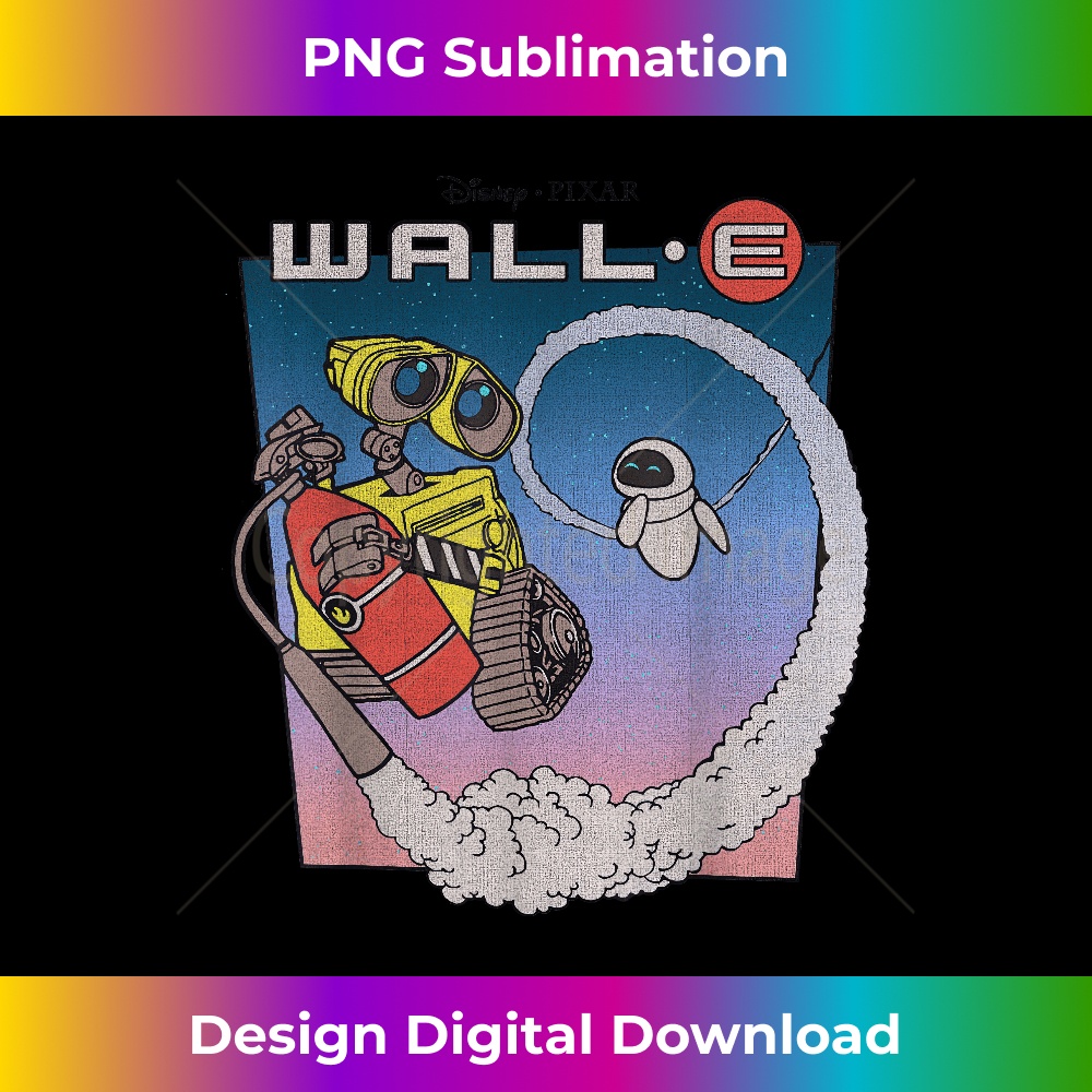 Disney Pixar Wall-E Fly Eve Retro Distressed T- - Deluxe PNG | Inspire ...