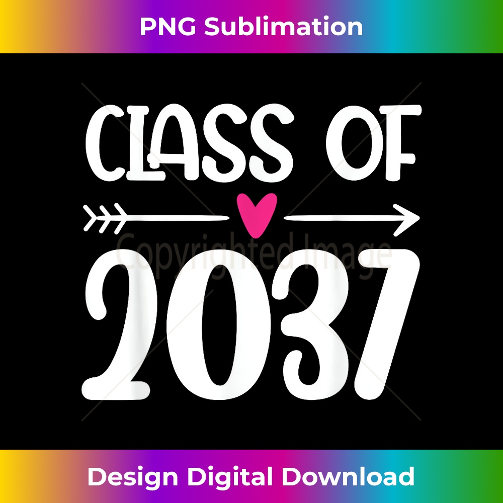 Class of 2037 First Day School Kindergarten Pre-K Heart Girl | Inspire ...