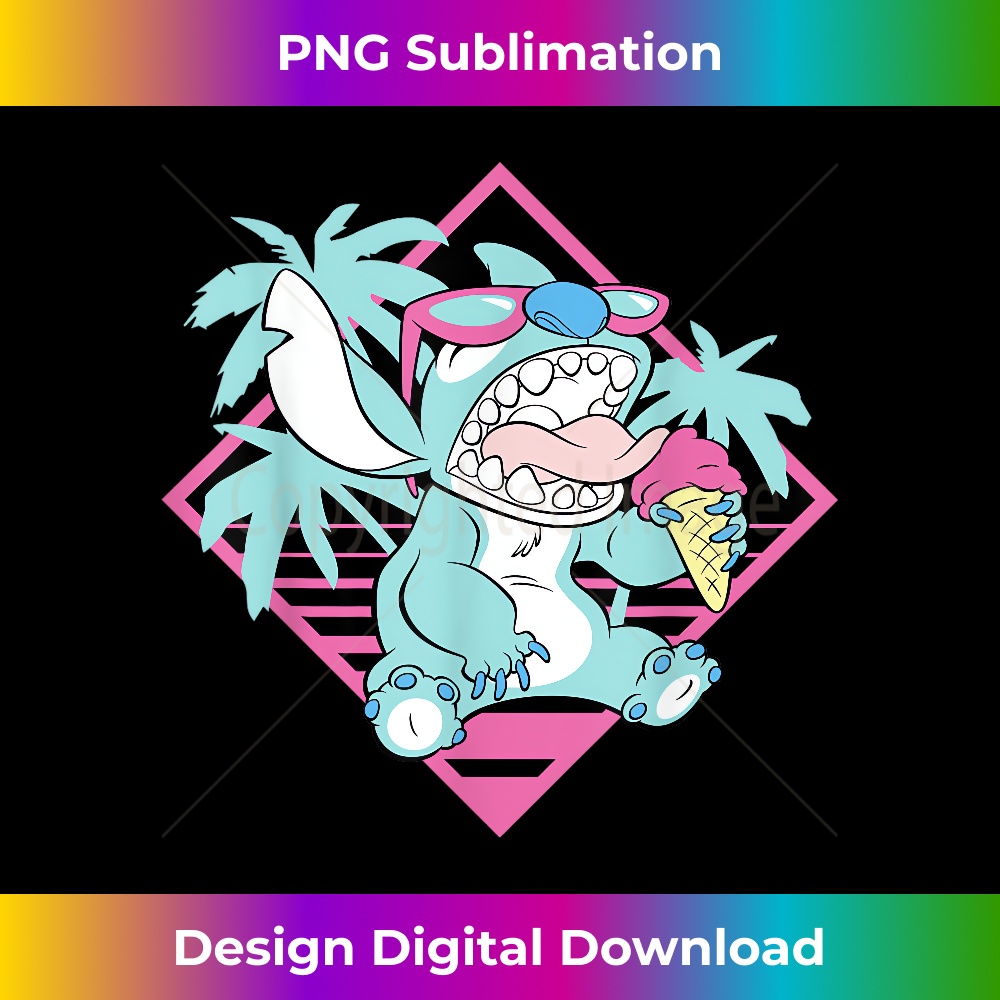Disney Lilo & Stitch Ice Cream Retro 90s Beach T- - Crafted | Inspire ...