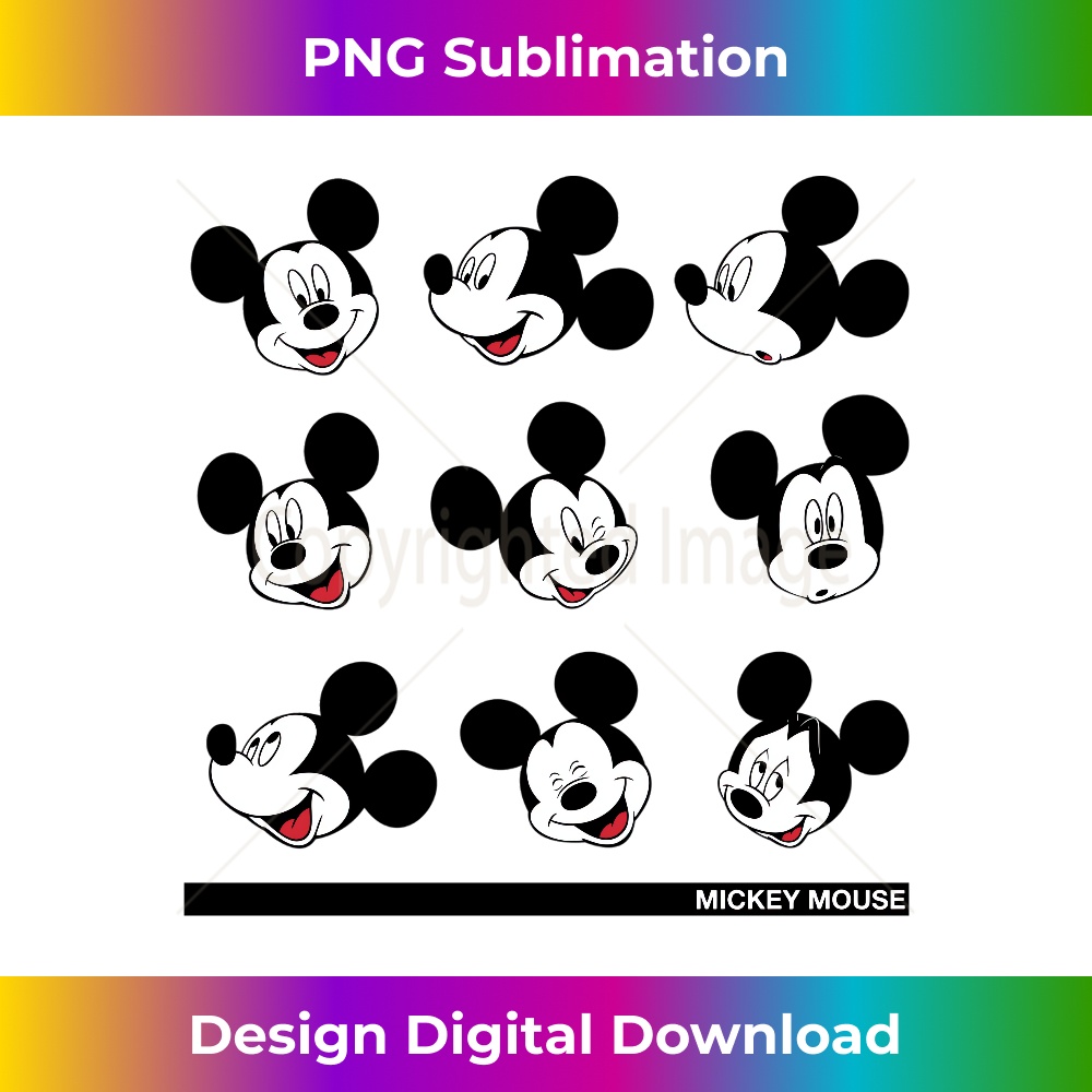 Disney Mickey And Friends Mickey Mouse Expressions Long Slee | Inspire ...