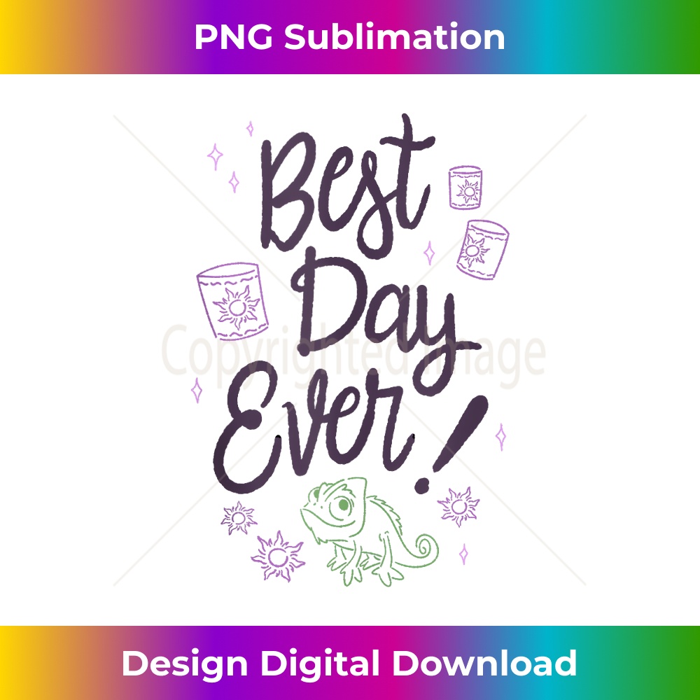 Disney Tangled Best Day Ever! Pascal Outline Portrait Tank T | Inspire ...