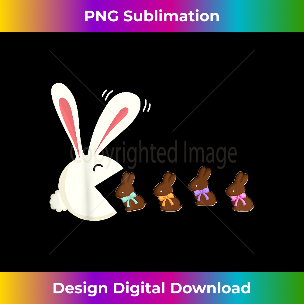 Funny Easter Rabbit Eating Chocolate Easter Bunnies - Easter | Inspire ...