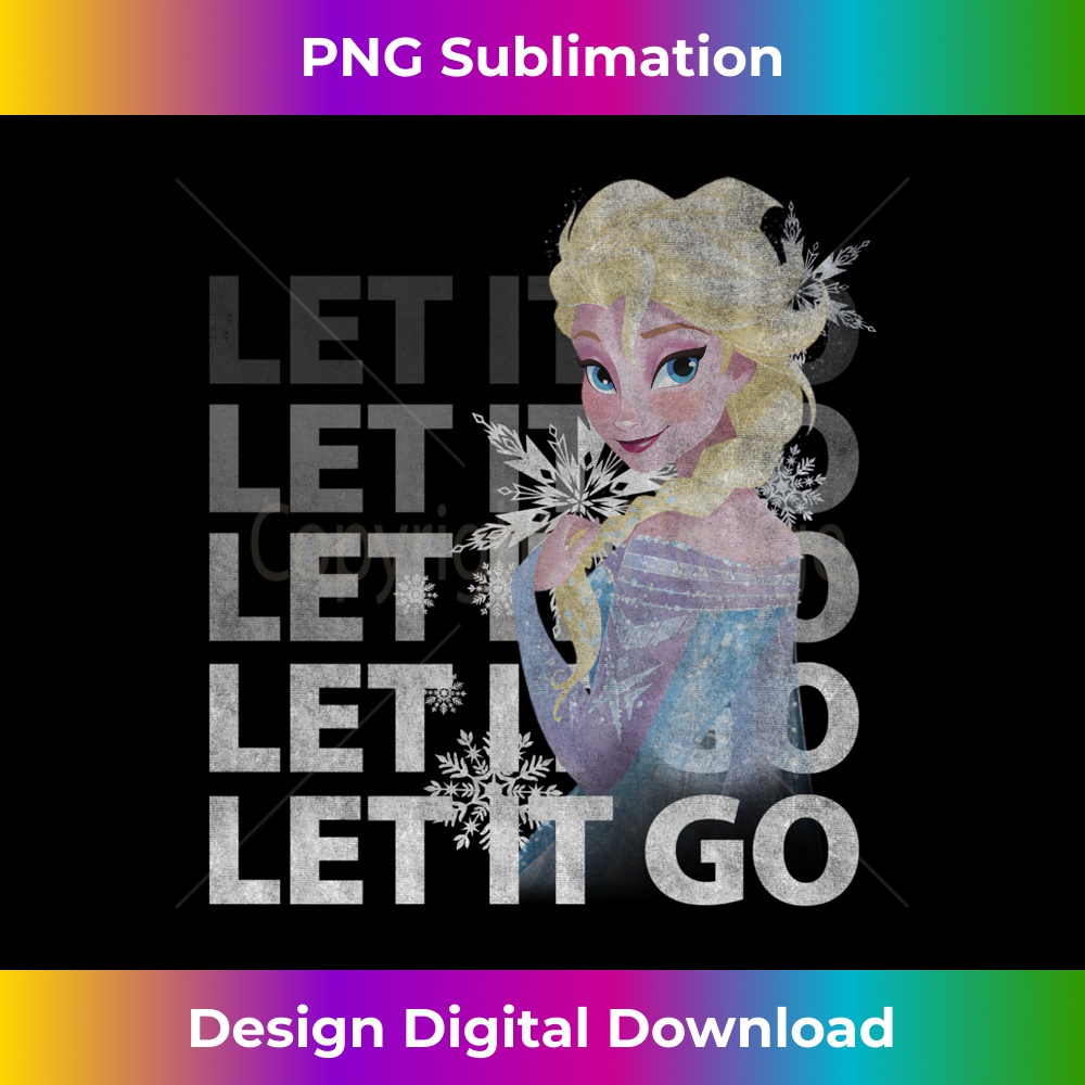Disney Frozen Elsa Snow Queen Let It Go Sparkle Text Stack L | Inspire ...