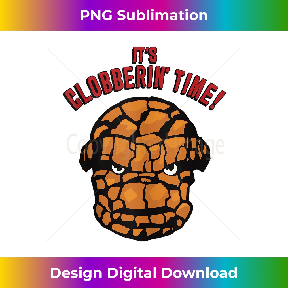 Marvel Fantastic Four The Thing It's Clobberin' Time Face Ta | Inspire ...