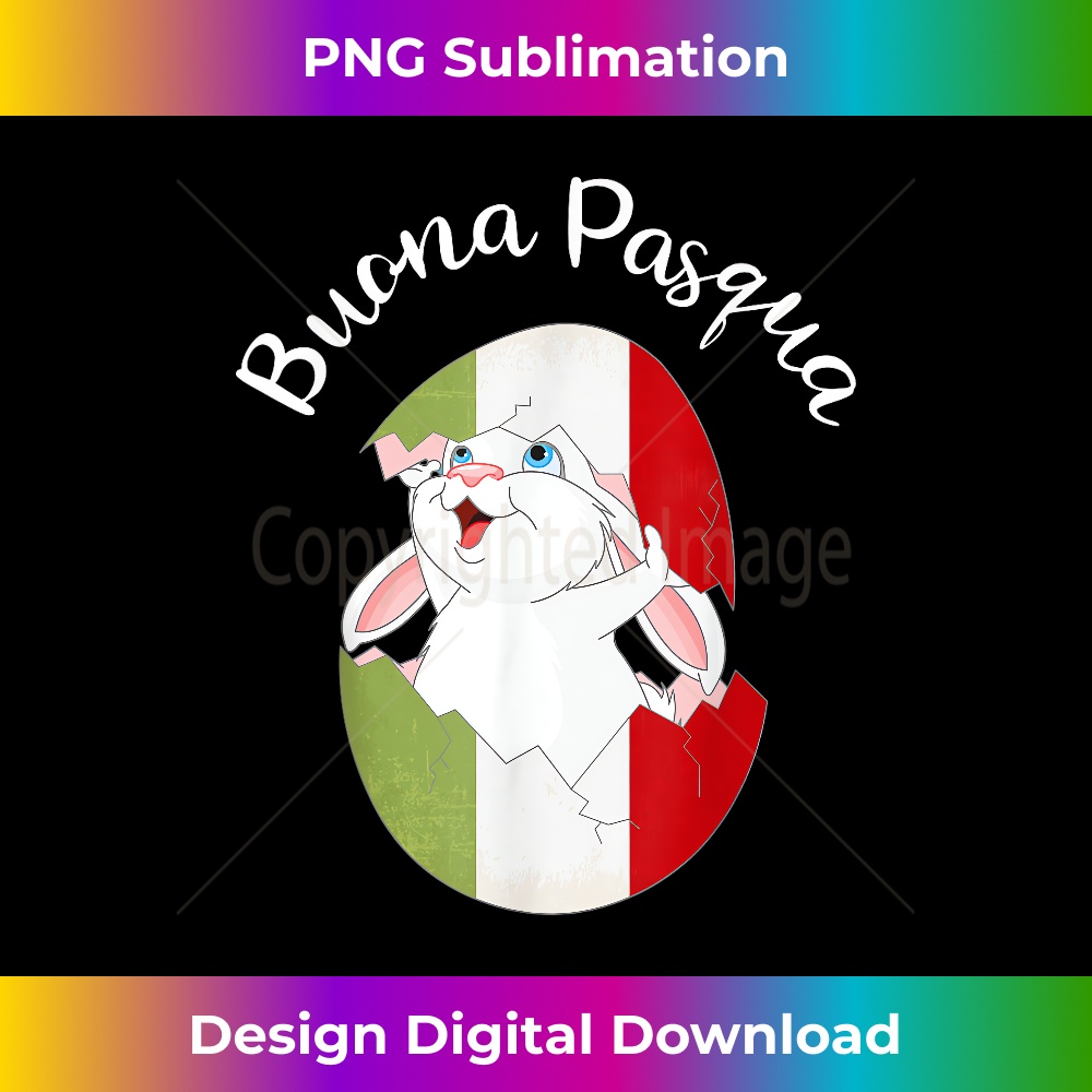 Buona Pasqua Italian Easter Bunny In Egg Flag Of Italy Print | Inspire ...