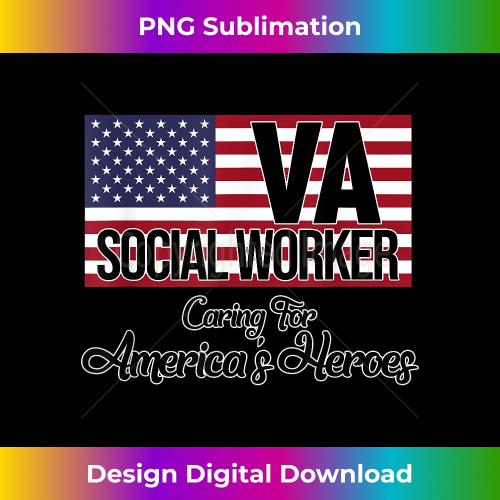 Social Worker VA USA Flag Social Work Month Graphic - Contem | Inspire ...