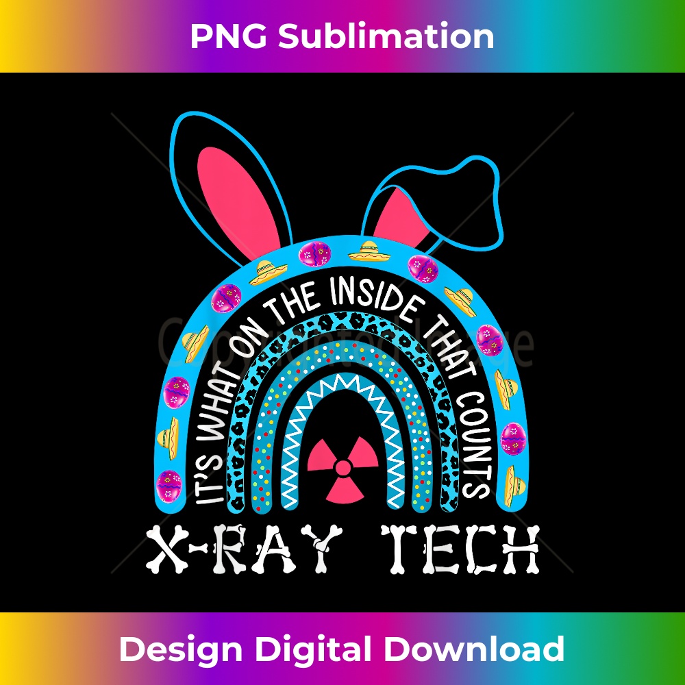 Rainbow Xray Tech Easter Bunny Radiology Radiologist - Sophi | Inspire ...