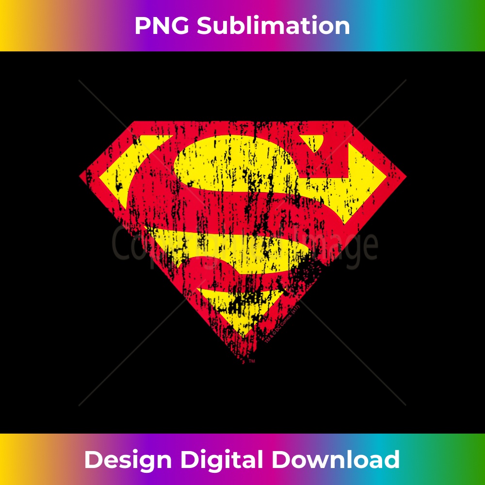 Superman Classic Logo Distressed Tank Top - Classic Sublimat | Inspire ...