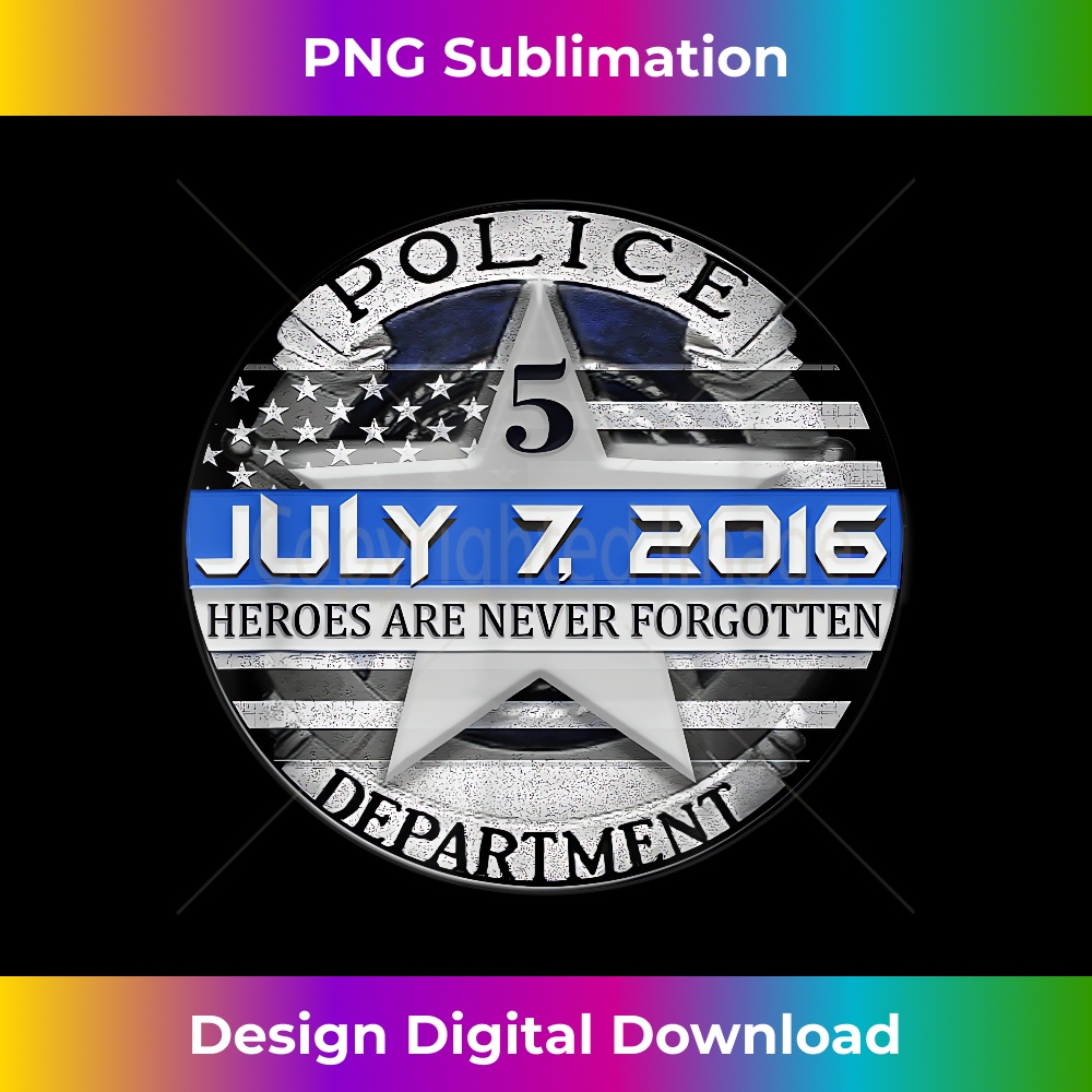 Dallas Police Memorial with Badge July 7, - Bespoke Sublimat | Inspire ...