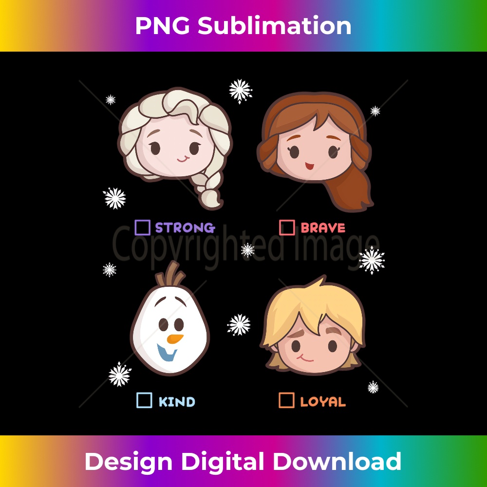 Disney Frozen Strong Brave Kind Loyal Main Characters Chibi | Inspire ...