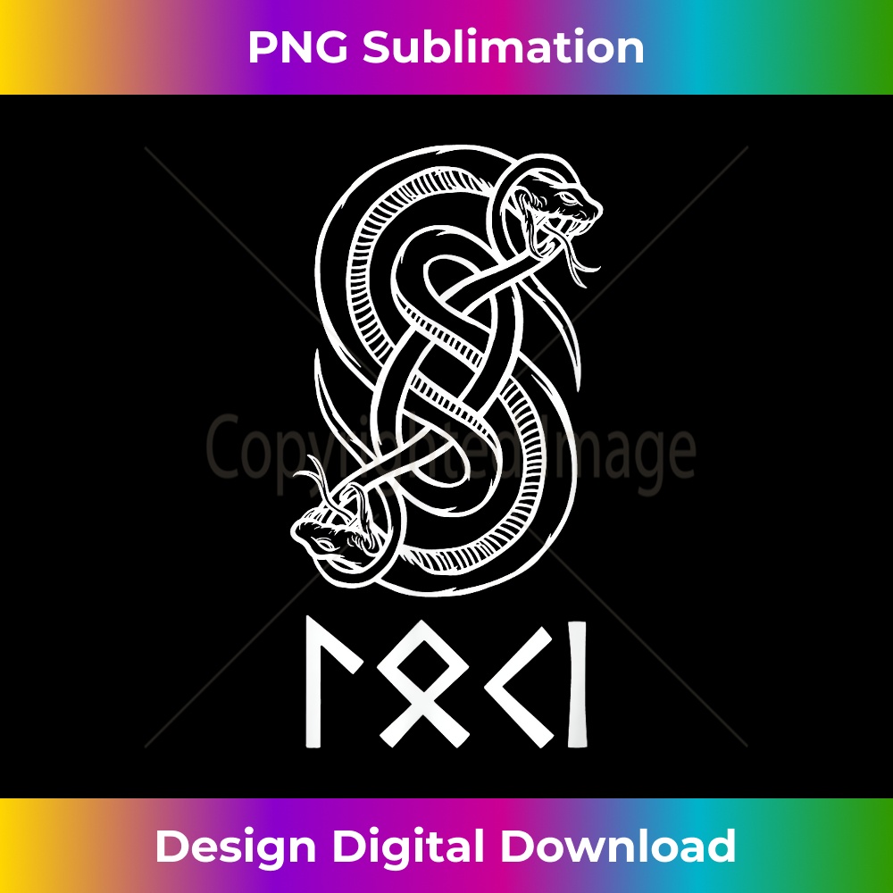 Loki Name in Norse Runes & Snake Symbol - Edgy Sublimation D | Inspire ...