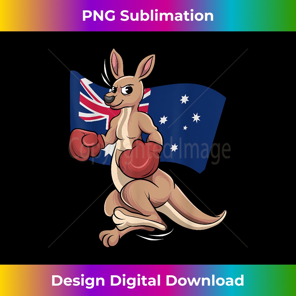 Australian Day Cute Kangaroo Australia Flag Land Down Under | Inspire Uplift