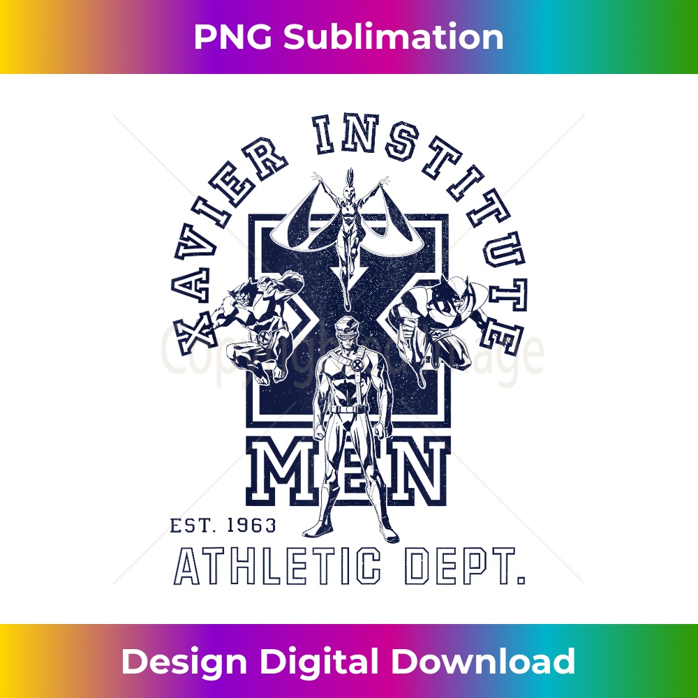 Marvel X-Men Xavier Institute Athletic Dept. Line Art Tank T | Inspire ...