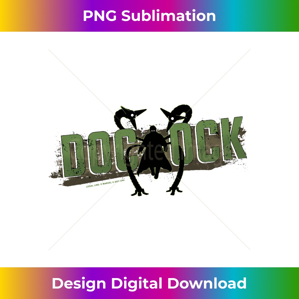 Marvel Spider-Man No Way Home Doc Ock Silhouette Logo Long S | Inspire ...