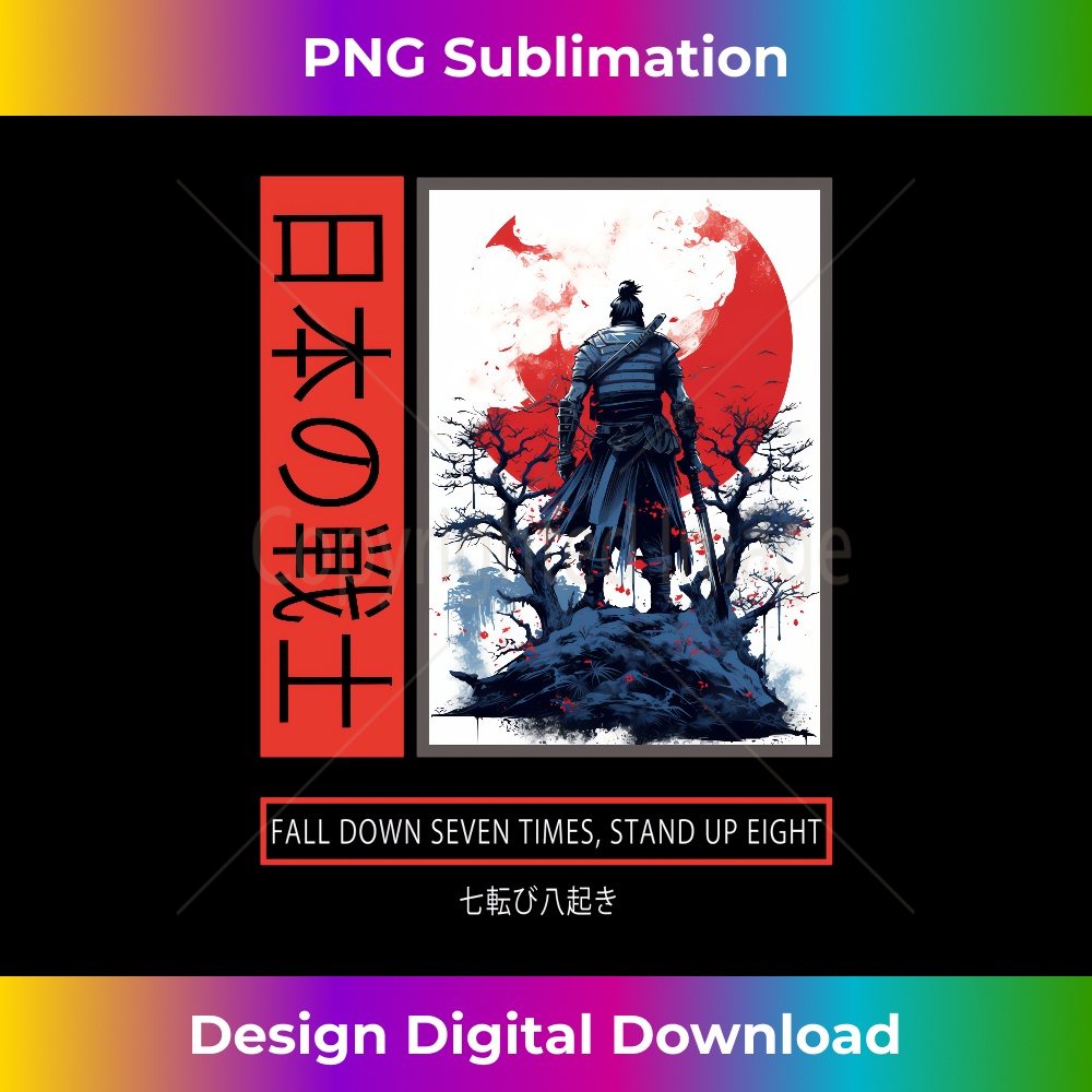 Japanese Art Samurai Vintage Fighter Anime Bushido Kanji Lon | Inspire ...