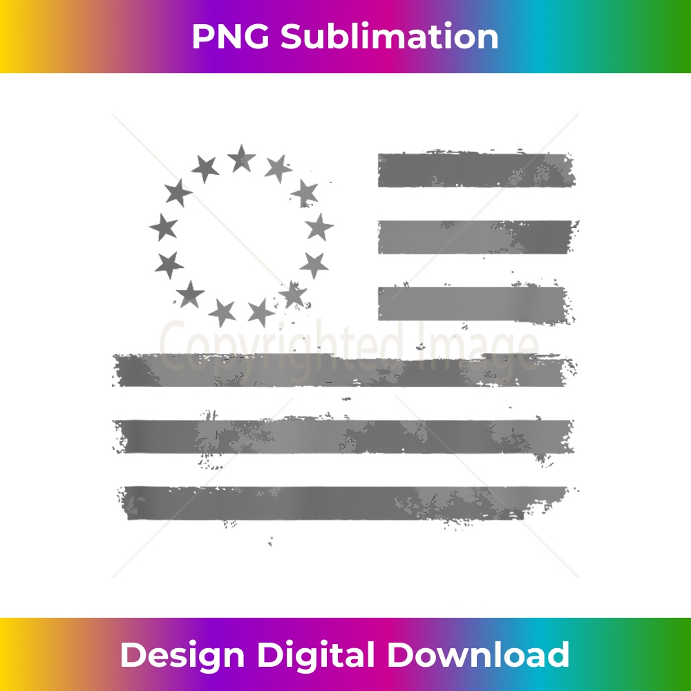 Distressed Monochrome Betsy Ross American Flag - High-Resolu | Inspire ...