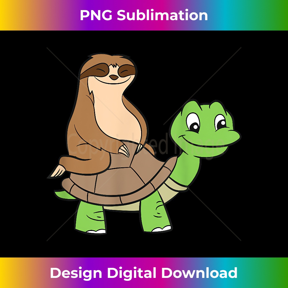 Cute Sloth Riding On Sea Turtle Love Sloths and Turtles - Ex | Inspire ...