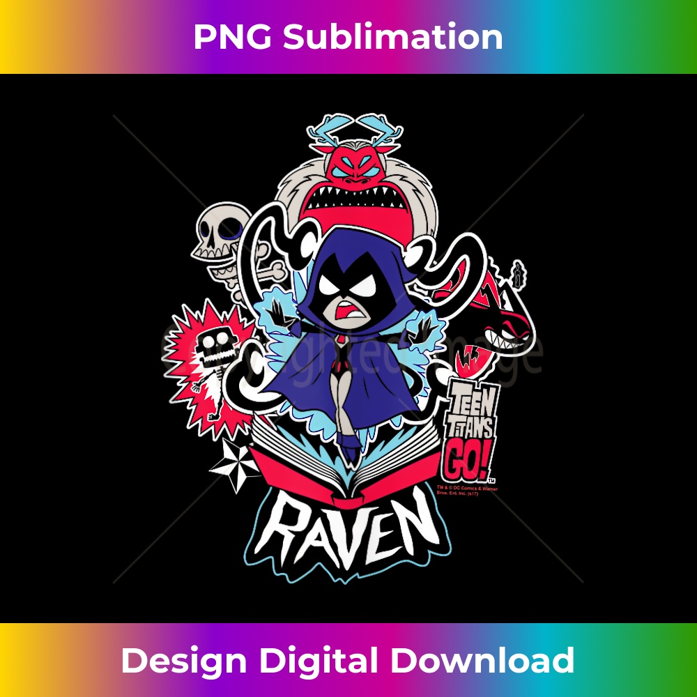 Teen Titans Go! Raven Tank Top - PNG Transparent Digital Dow | Inspire ...