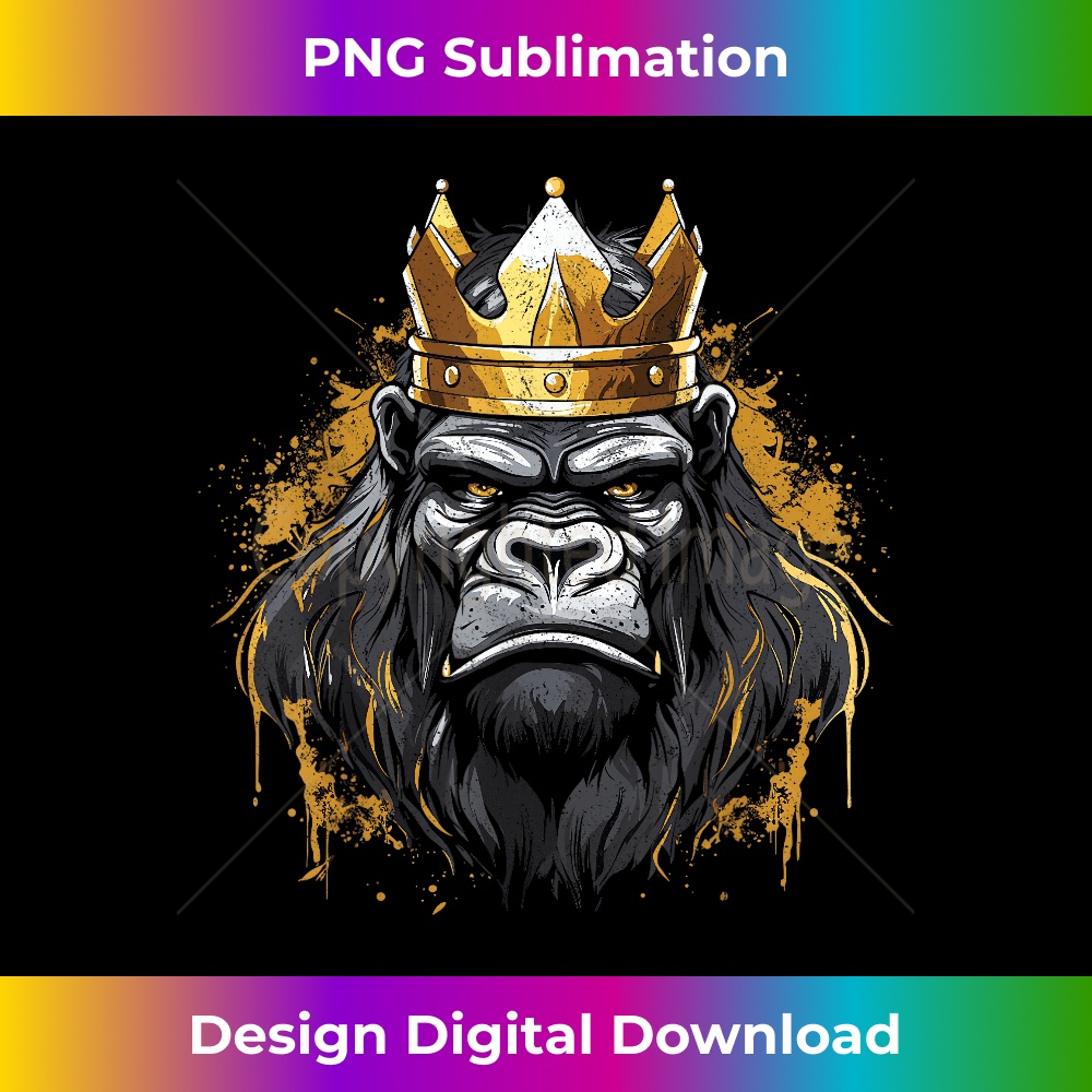 Silverback Gorilla King - Special Edition Sublimation PNG Fi - Inspire ...