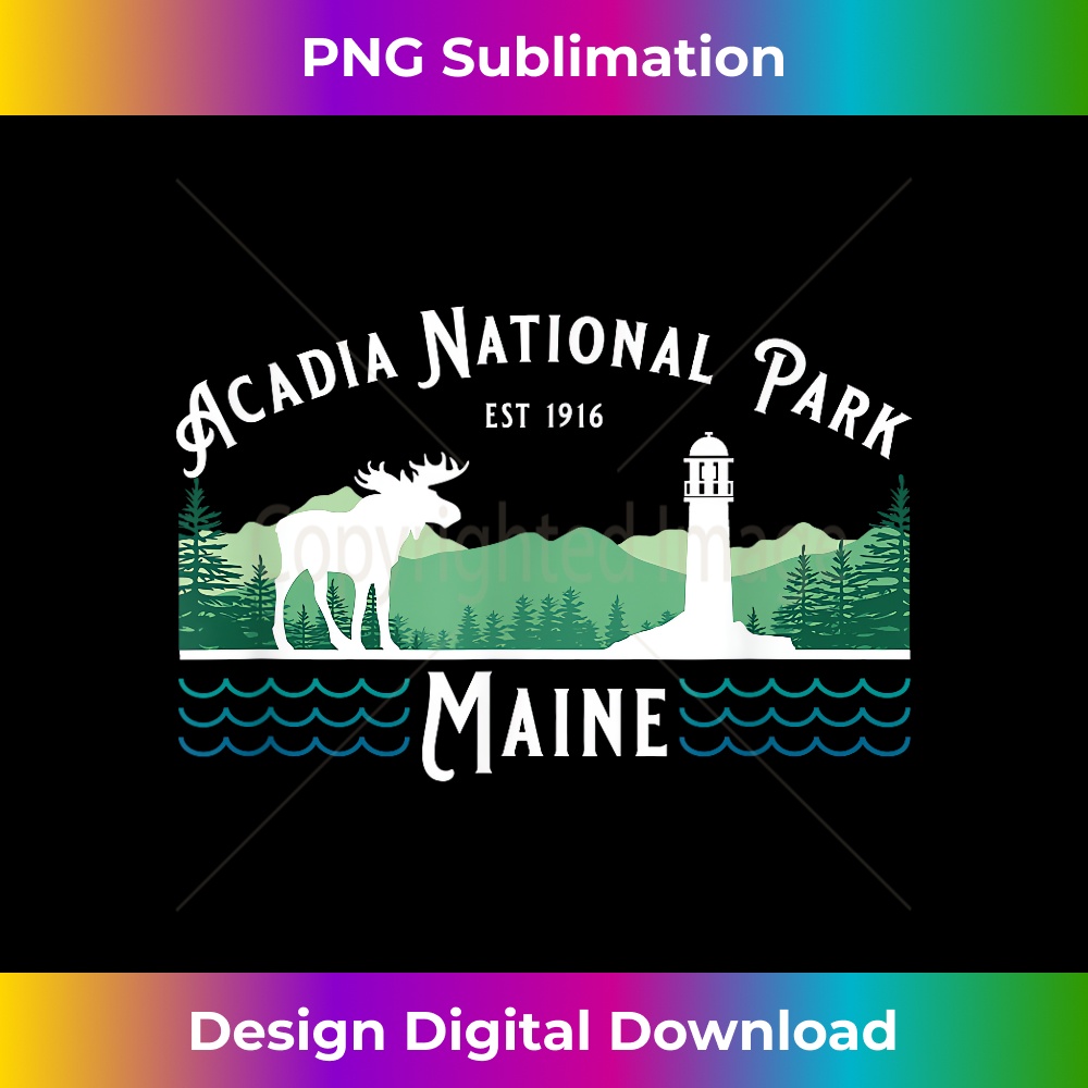 Acadia National Park Maine Moose Lighthouse Travel Souvenir | Inspire ...