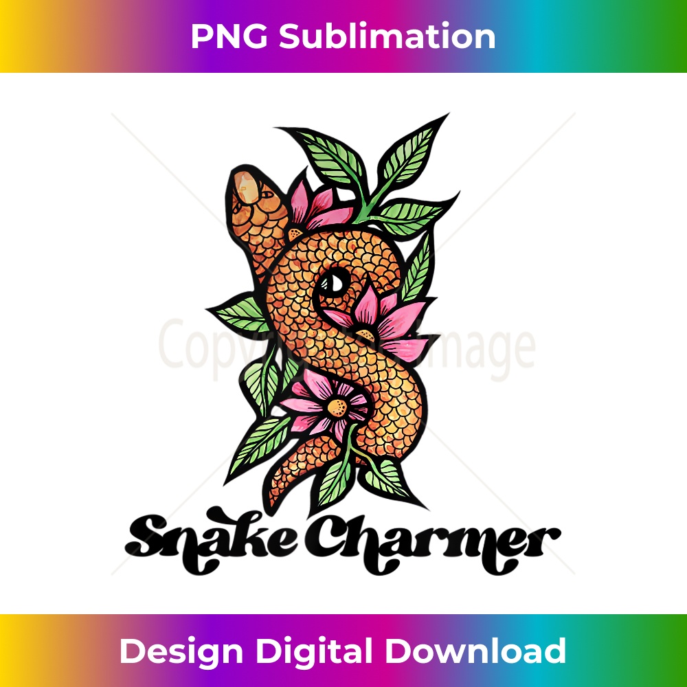 Snake Charmer Pink Flower Snakes Art Snake lovers Tank Top 2 | Inspire ...