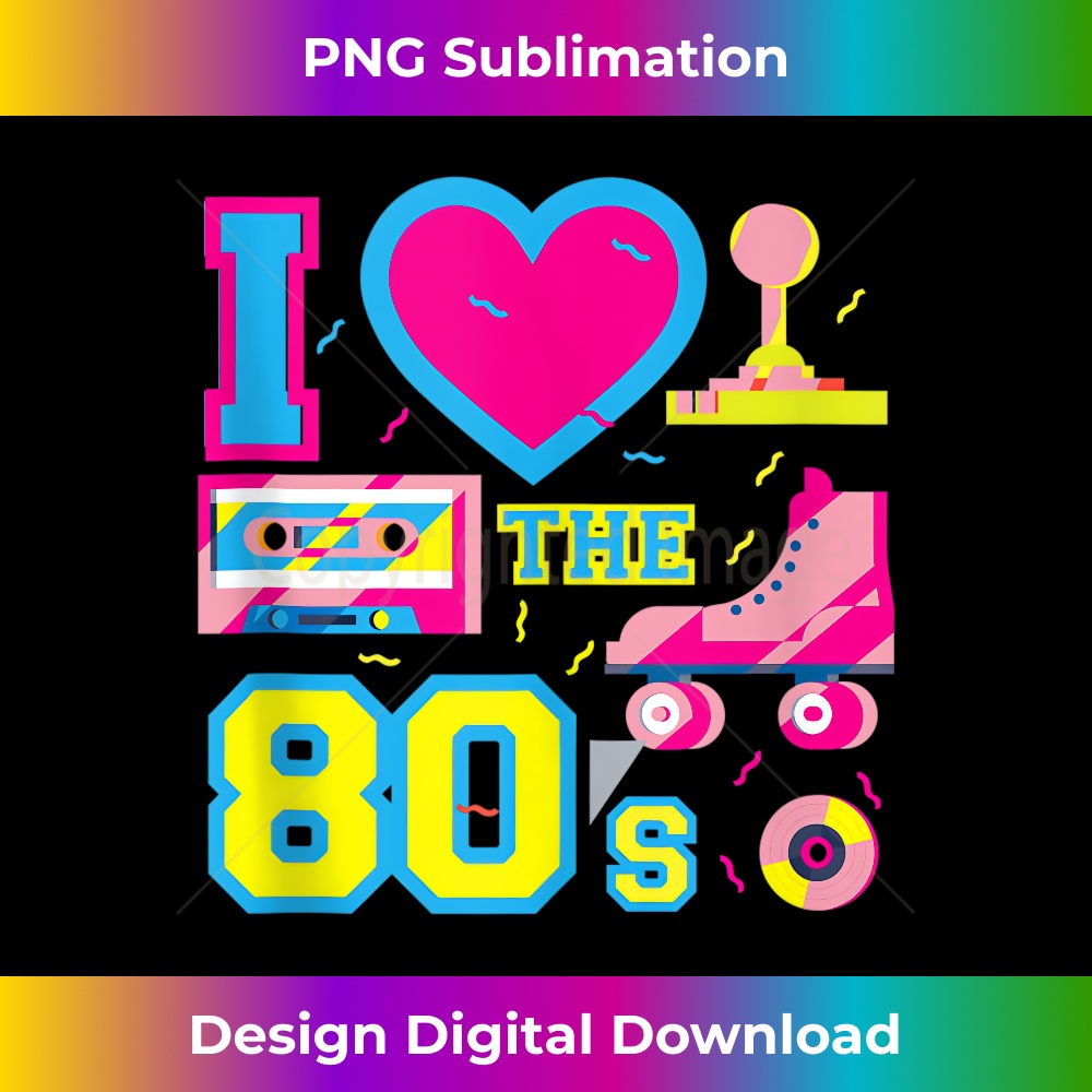 I Love Heart The 80's - Retro Vintage Vaporwave Colors Tank | Inspire ...