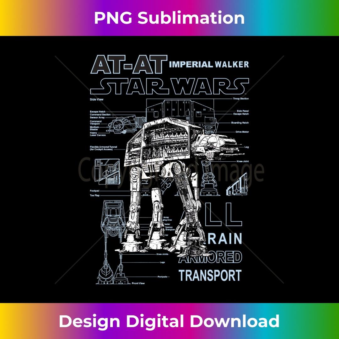 Star Wars Classic AT-AT Imperial Walker Schematics Poster Lo | Inspire ...