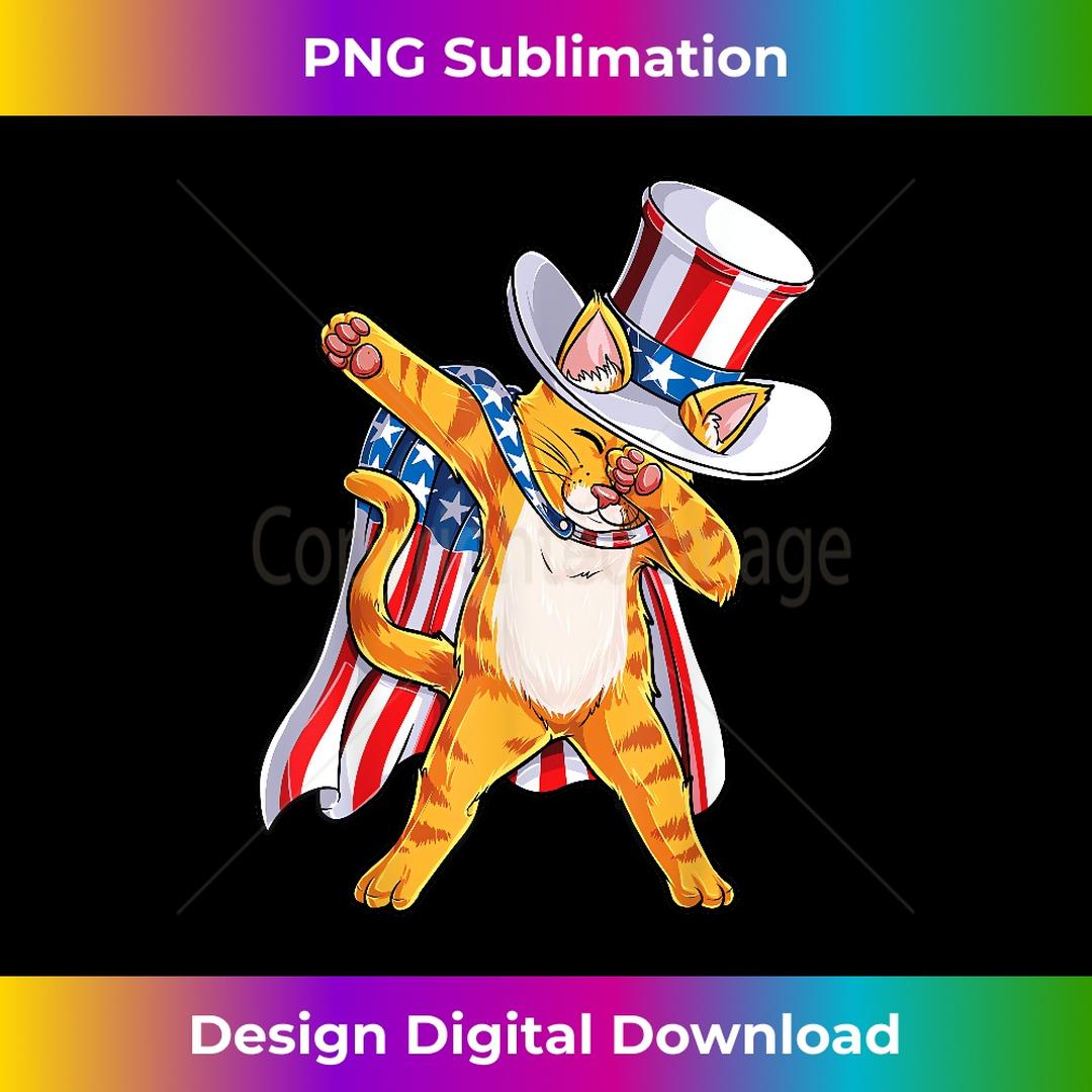Meowica Dabbing Cat Uncle Sam T shirt 4th of July Kids Boys | Inspire ...