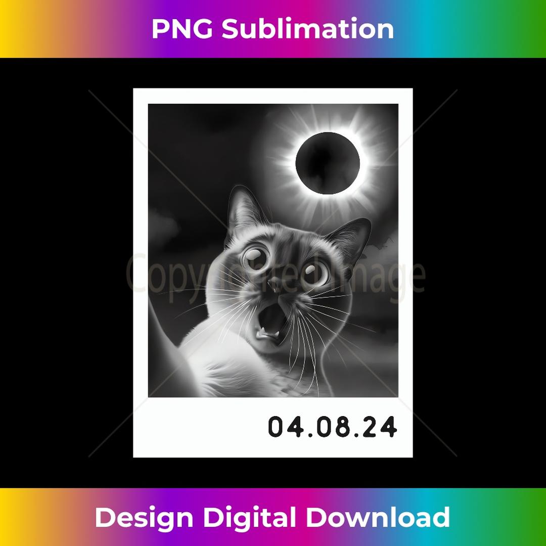 Solar Eclipse 2024 Totality Siamese Cat Taking a Selfie Long | Inspire ...