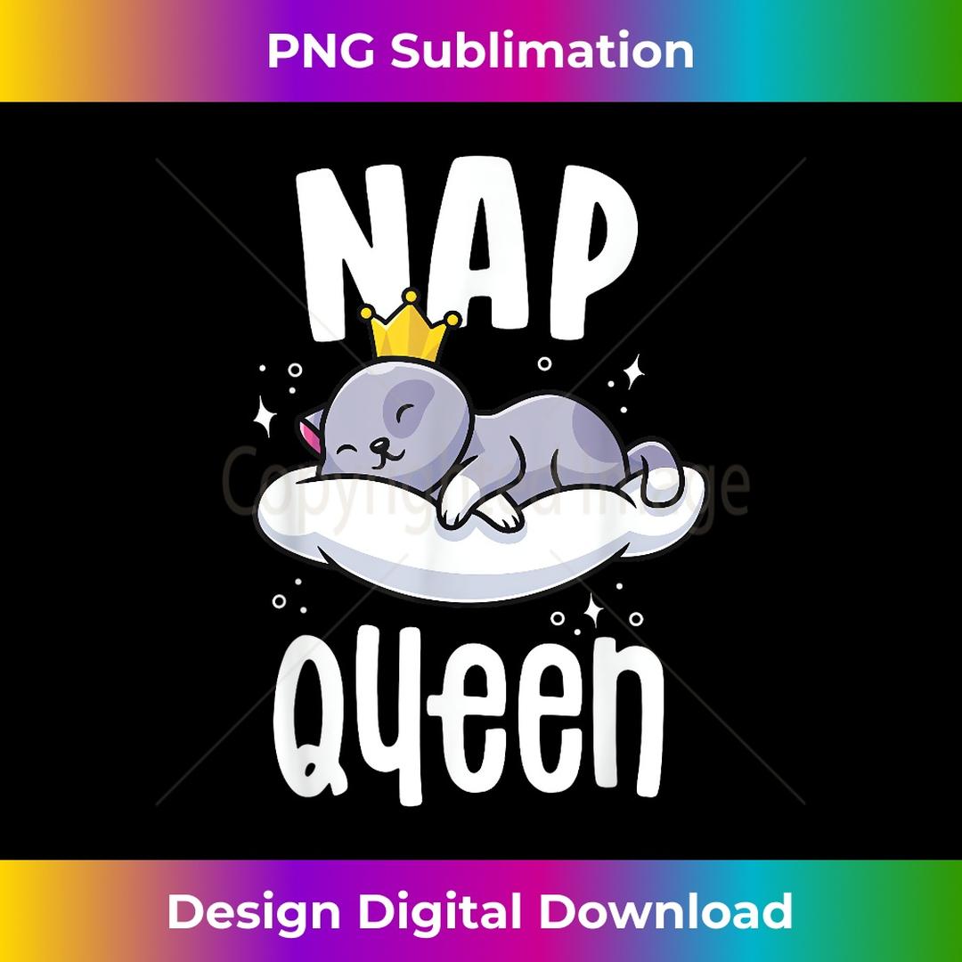 Nap Queen Kawaii Napping Cat Cute Sleeping Kitten Lazy Girls | Inspire ...