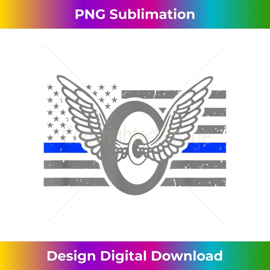 Motor Officer - Thin Blue Line Flag - Motorcycle Cop 1 | Inspire Uplift