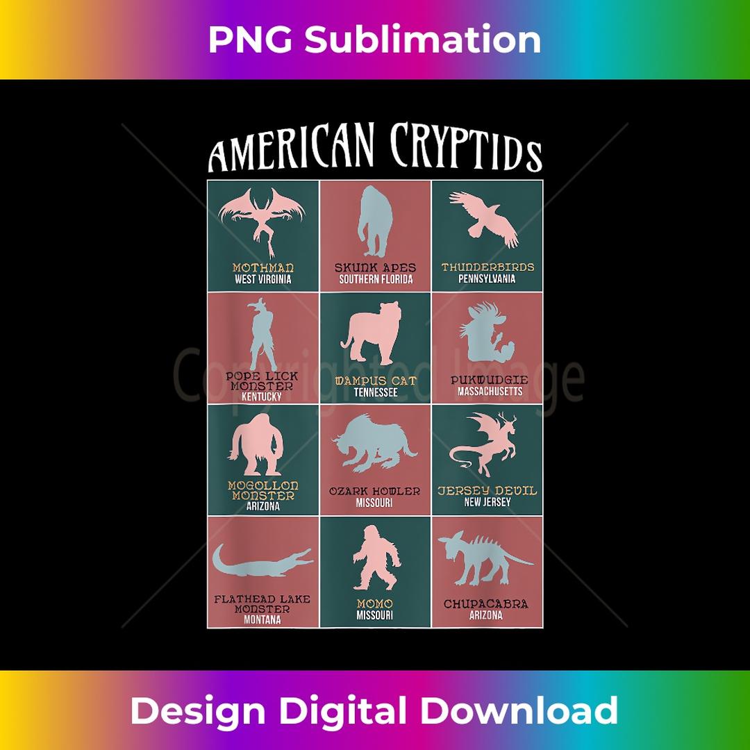 Skunk Apes Bigfoot Mothman Folklore Map American Cryptids 1 | Inspire ...