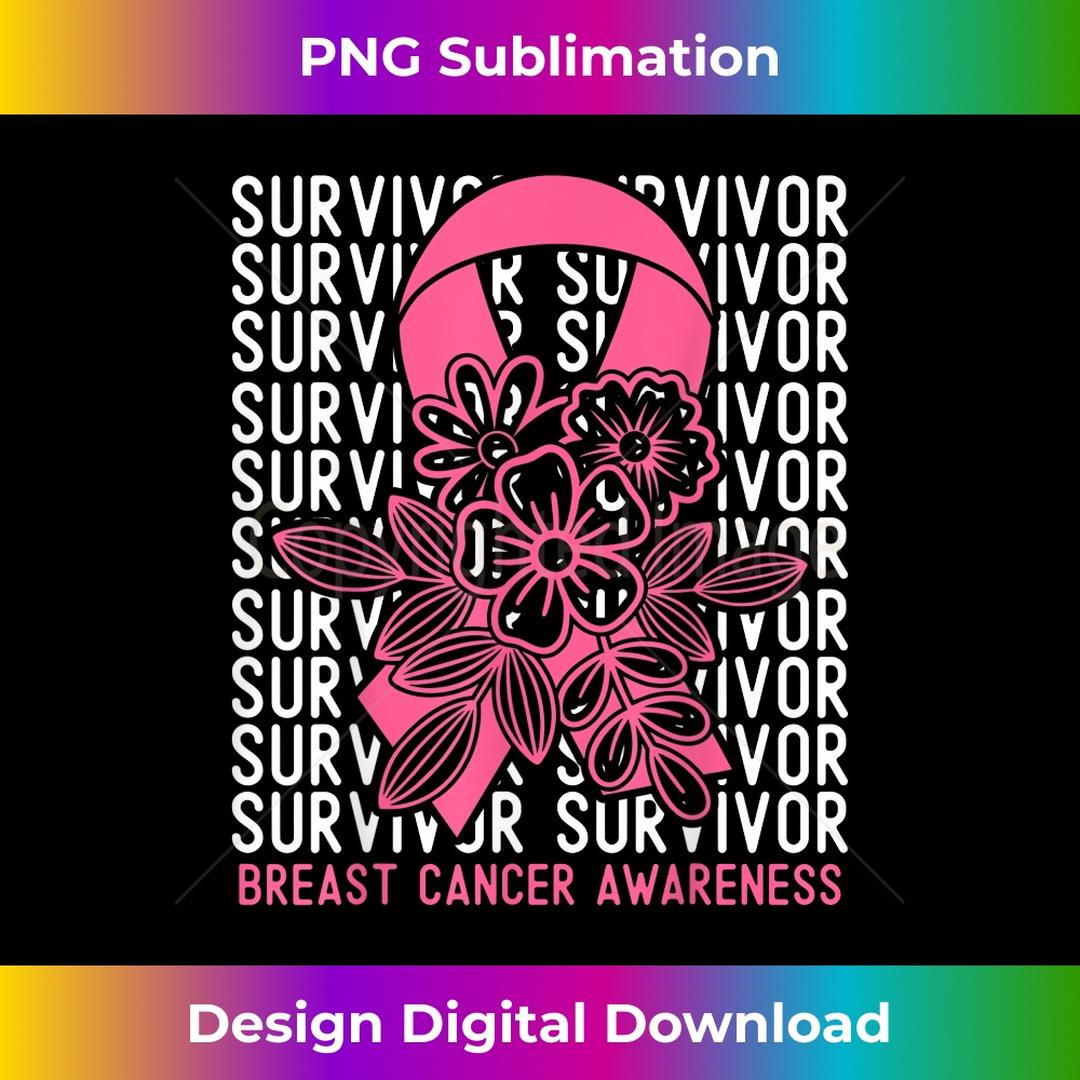 Breast Cancer Awareness Pink Ribbon Survivor Girl - Retro PN | Inspire ...