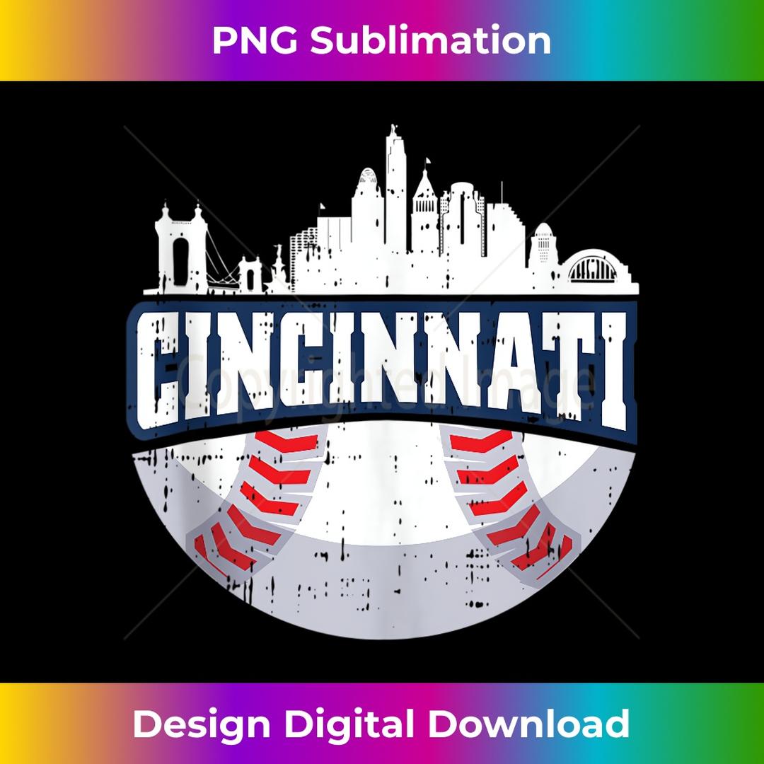 Cincinnati Baseball Skyline Ohio Baseball Player - Sublimati | Inspire ...