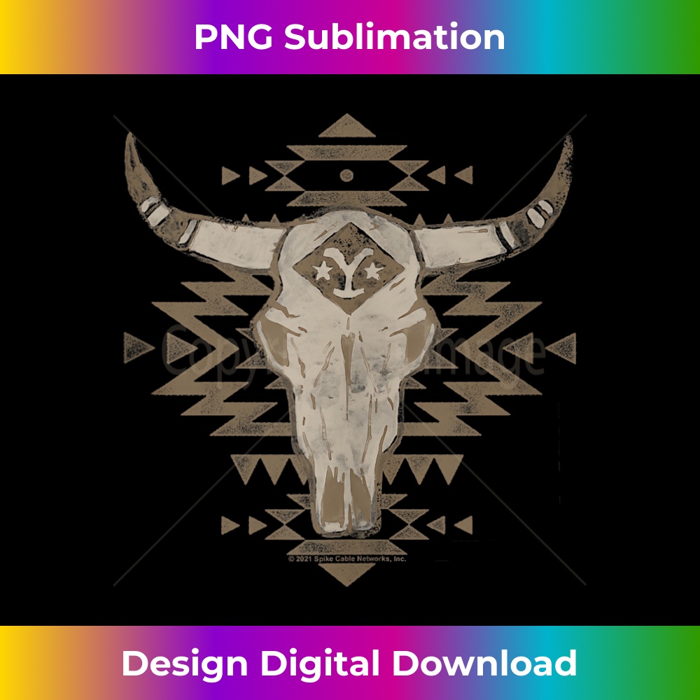 Yellowstone Western Cowboy Cattle Skull Dutton Ranch Logo 2 | Inspire ...