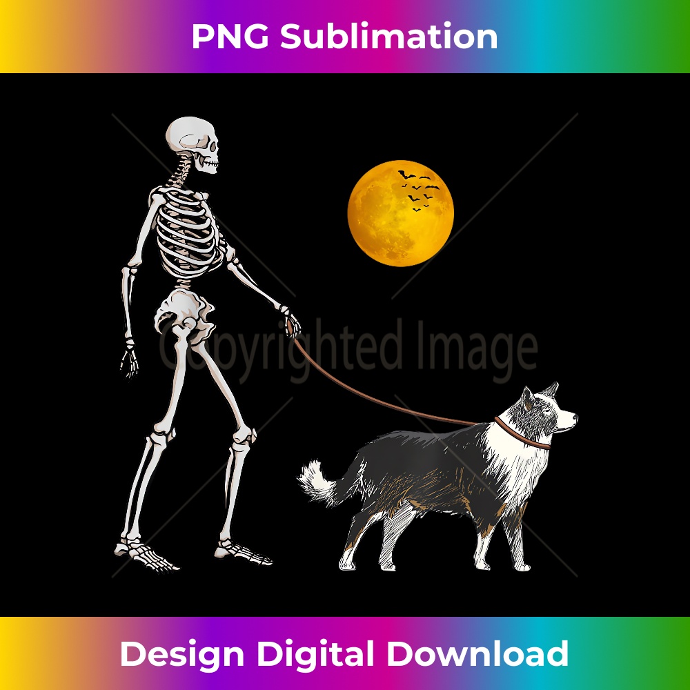 Border Collie Skeleton Dog Walking Halloween Costume - Trend | Inspire ...