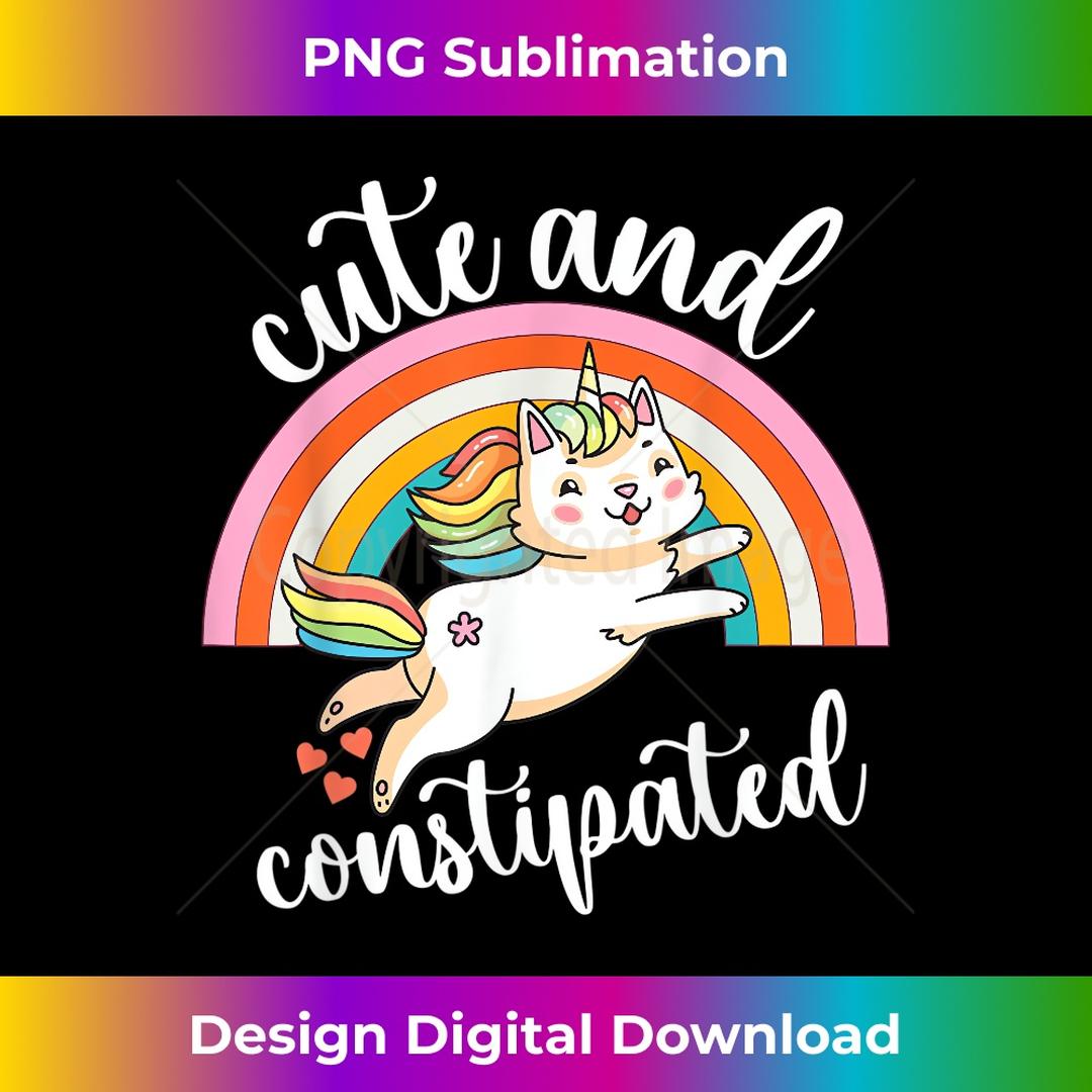 Funny Constipation IBS-C Tummy Cute Constipated Unicorn Cat | Inspire ...