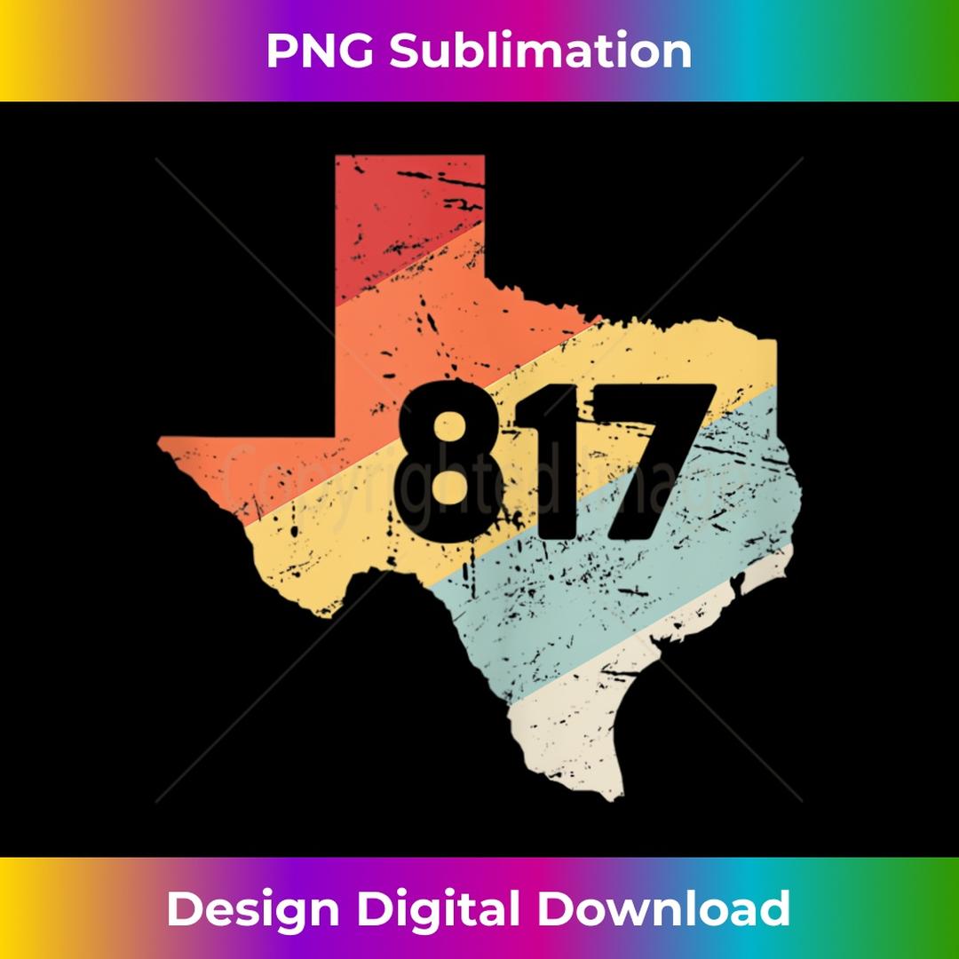 Texas Pride 817 Area Code Retro Vintage - Fort Worth 3 | Inspire Uplift