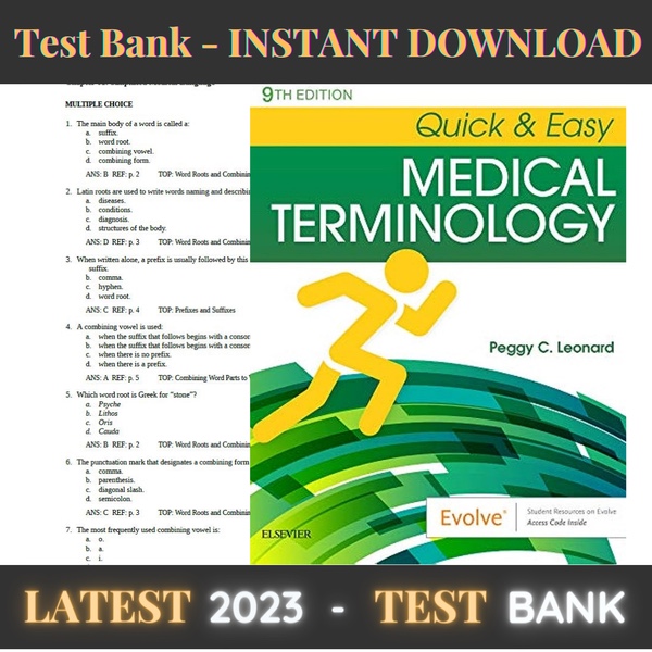 Latest 2024 Quick & Easy Medical Terminology 9th Edition Leo - Inspire ...
