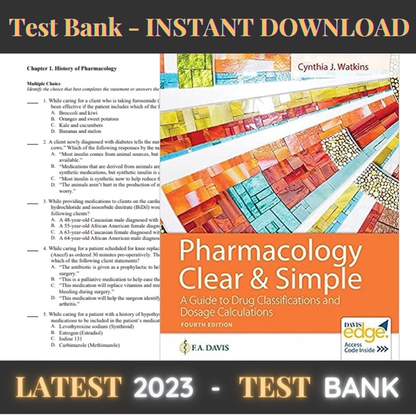 Latest 2024 Pharmacology Clear and Simple A Guide to Drug Cl | Inspire ...