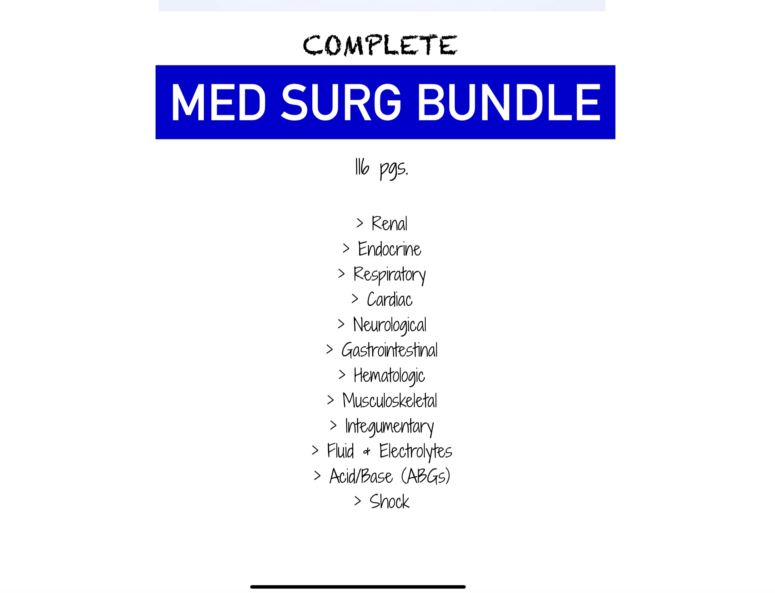 Medical surgical bundle 2024 | Inspire Uplift
