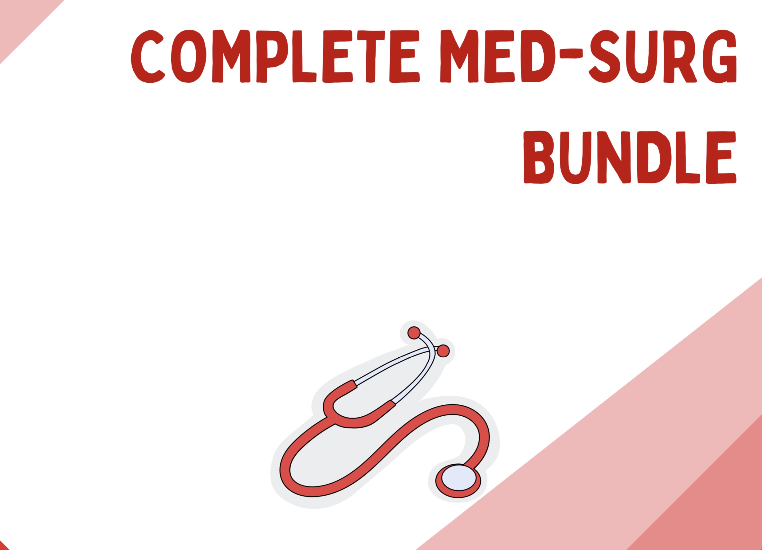 Complete med surg bundle | Inspire Uplift